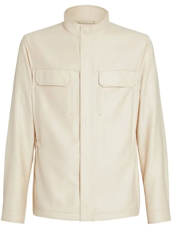 Zegna Concealed-fastening Jacket - Neutrals