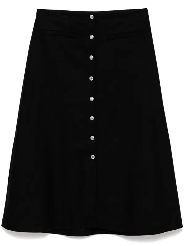 Maison Kitsuné Snaps Midi Skirt