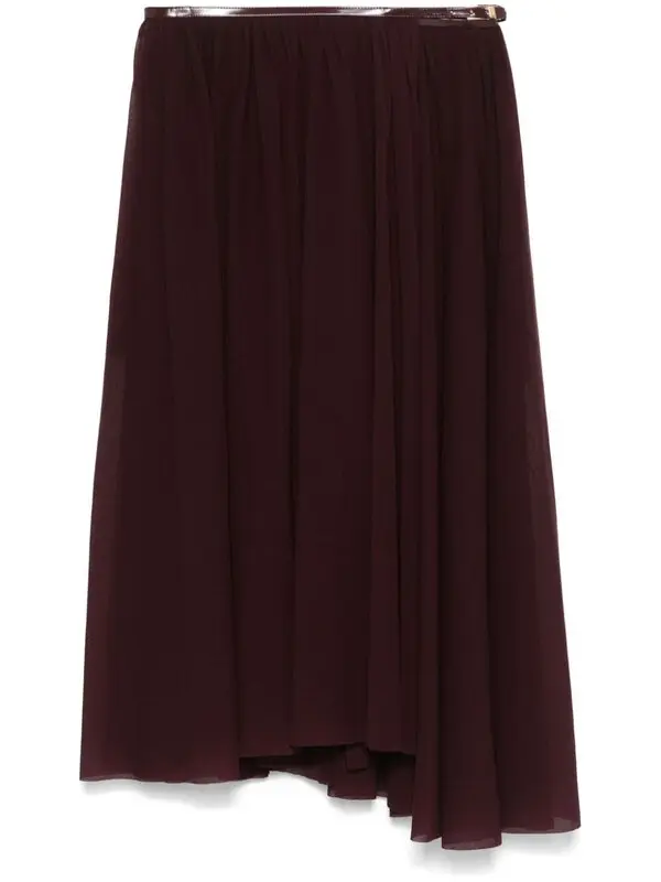Philosophy Di Lorenzo Serafini Pleated Midi Skirt - Brown