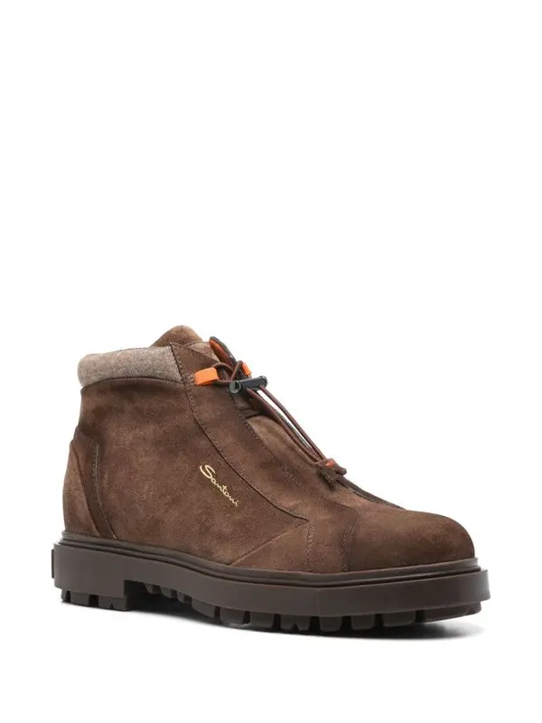 Santoni Suede Ankle Boots