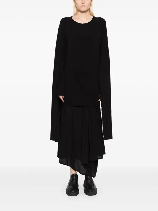 Yohji Yamamoto Layered Hanging Sleeves Top
