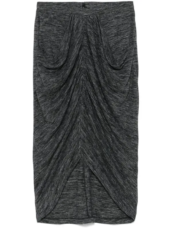 MARANT ETOILE Ilis Midi Skirt - Grey