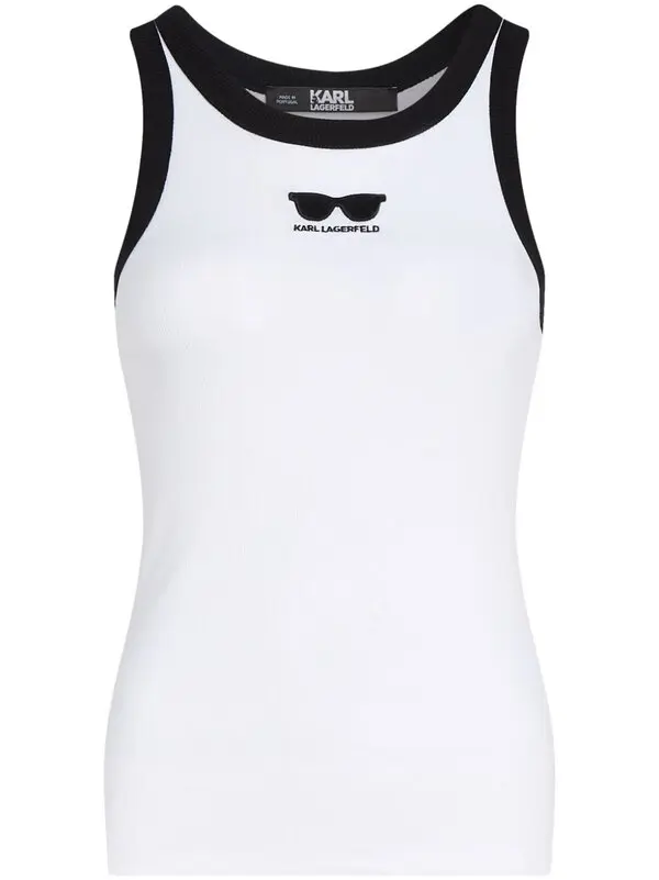Karl Lagerfeld Sunglasses-print Tank Top