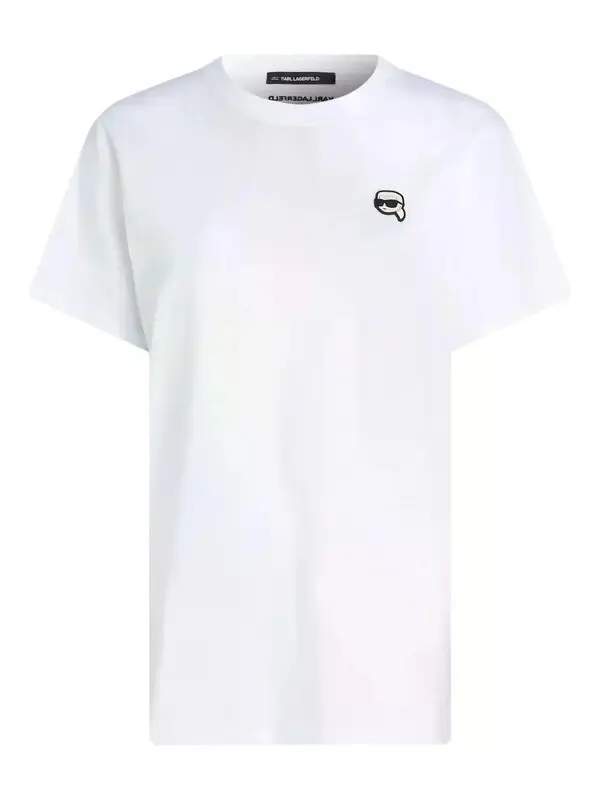 Karl Lagerfeld Ikon Patch T-shirt - White