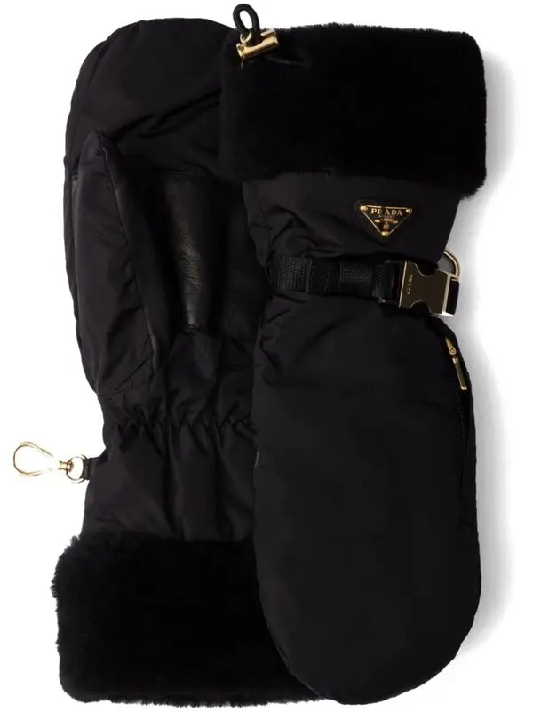 Prada Shearling Mittens