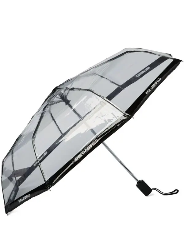Karl Lagerfeld Logo-trim Transparent Umbrella