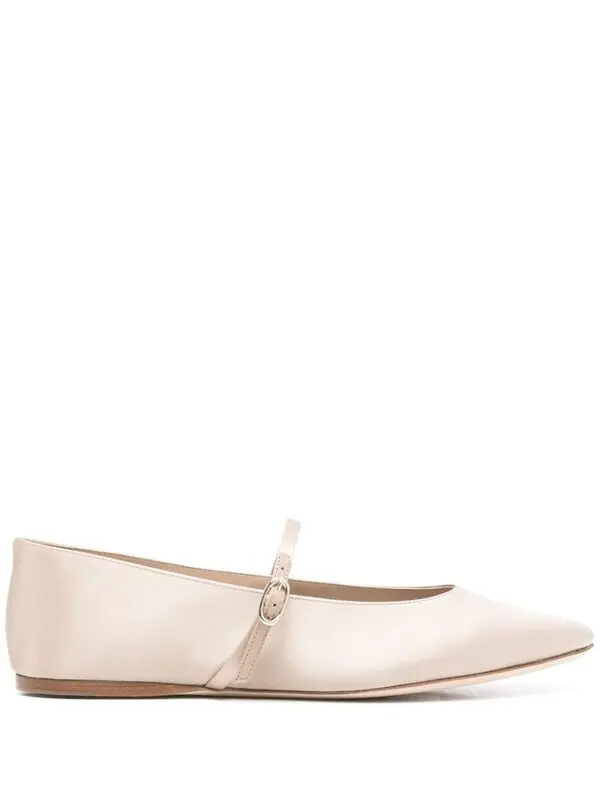 Saint Laurent Gio Ballet Flats - Neutrals