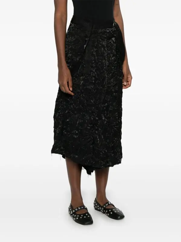 SONG FOR THE MUTE Pleated Midi Skirt