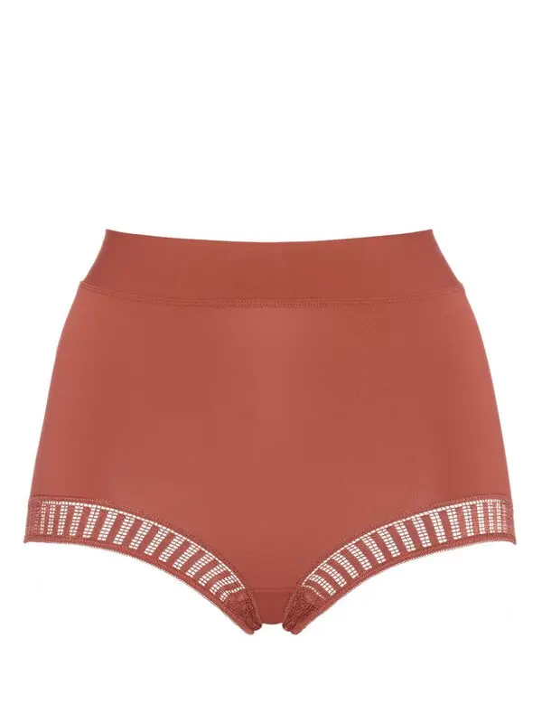 ERES Solange Graphic High-waist Briefs - Brown