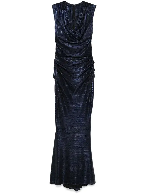 Talbot Runhof Pleated Gown
