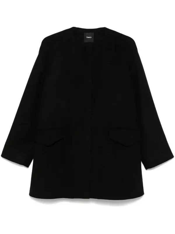 Theory Melton Cape - Black