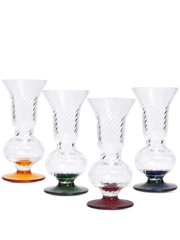 La DoubleJ Faceted Flutes - White