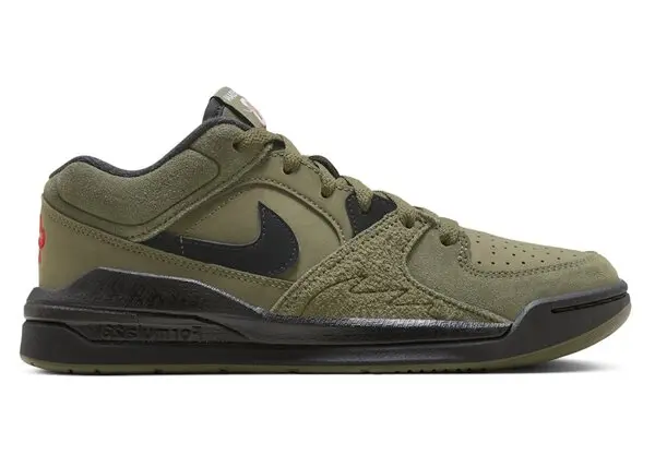 JORDAN Stadium 90 Sneakers - Medium Olive/university Red/sail