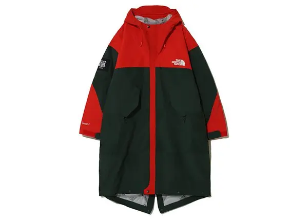 The North Face X Undercover Soukuu Geodesic Shell Jacket - Dark Cedar Green/high Risk Red