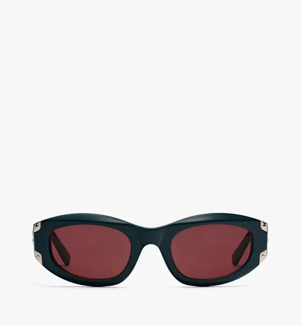 Mcm Oval Sunglasses - Solid Green