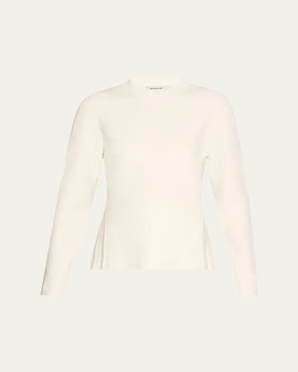 Simkhai Maeve Pleated Back Sweater