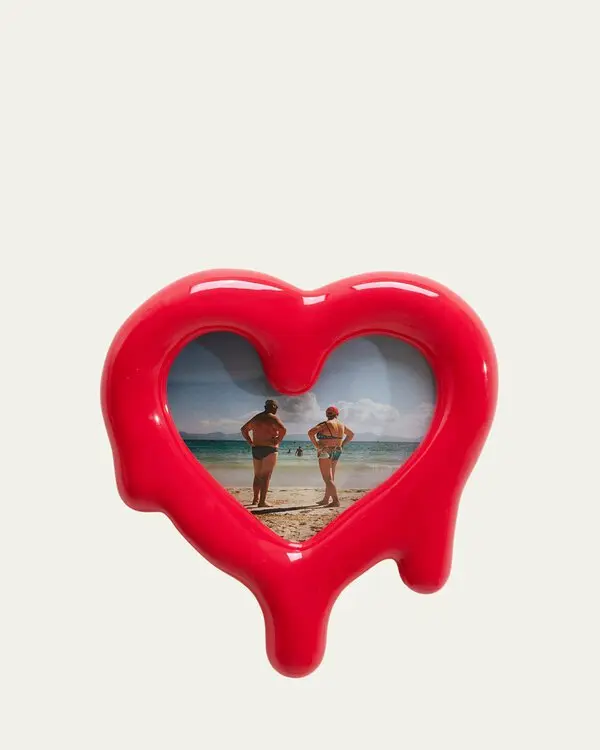 SELETTI Melted Heart Frame, 5" X 7