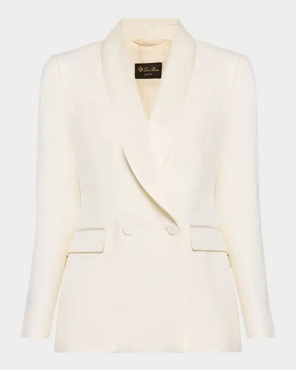 Loro Piana Doreen Double-breasted Jacket - Nougat