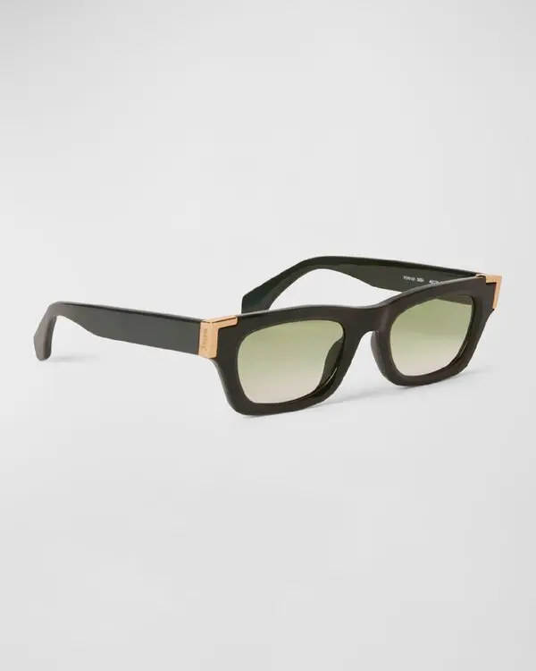 Palm Angels Westport Square Sunglasses - Green Gradient Green