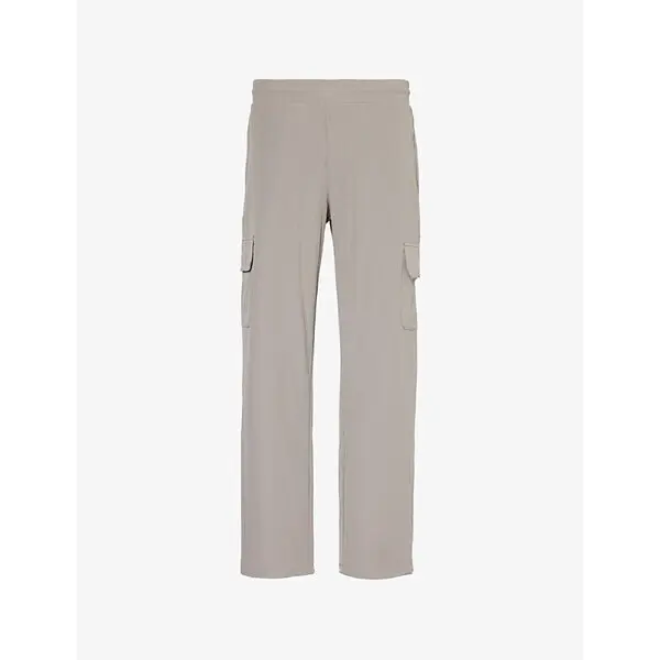 Arne Tech-Knit Relaxed-Fit Nylon Cargo Trousers In Taupe 71% Off