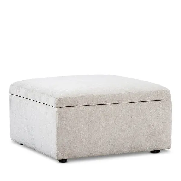 Bloomingdale'S Alice Medium Square Storage Ottoman, In Fabric - Lovely Dove