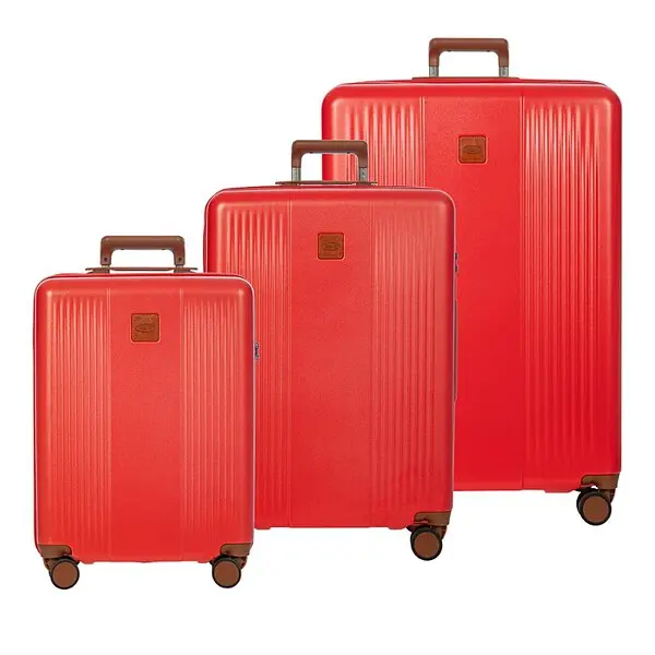 Bric'S Ferrara 3-piece Spinner Suitcase Set - Red