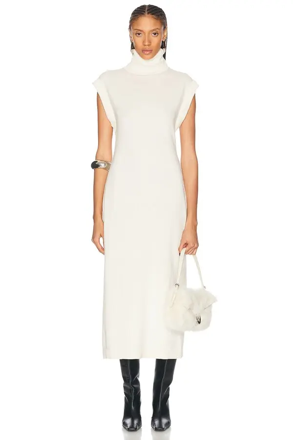 Simkhai Short Sleeve Turtleneck Dress