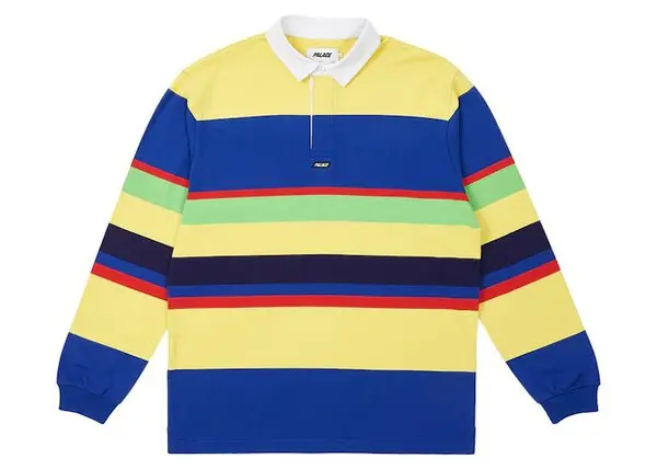 PALACE Striped Rugby Shirt - Yellow