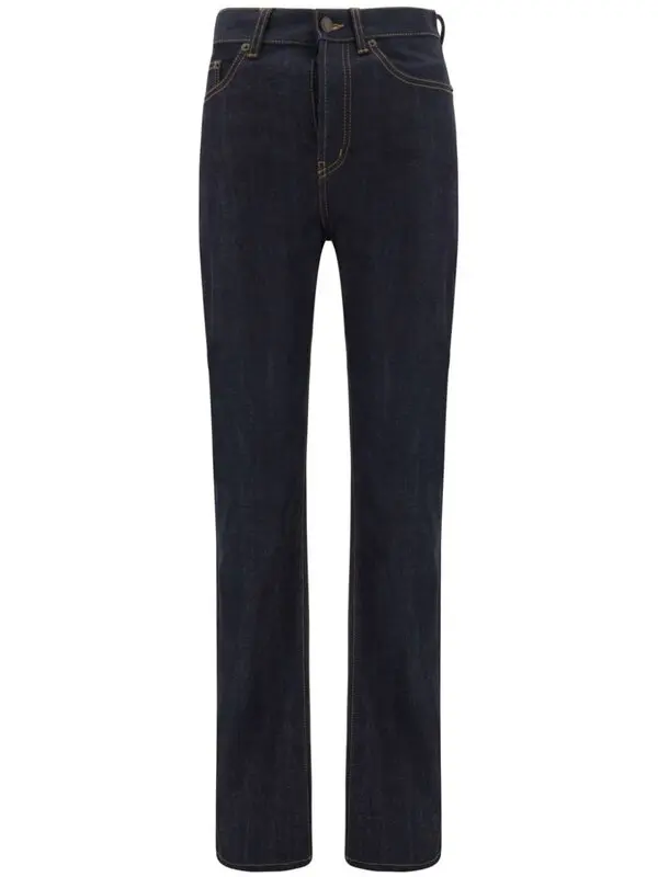 Saint Laurent 90s Logo-patch Jeans