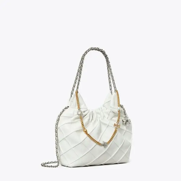 Tory Burch Mini Fleming Soft Distressed Hobo Bag