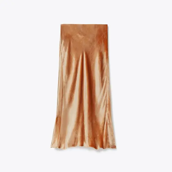 Tory Burch Velvet Midi Skirt - Dusk Pink