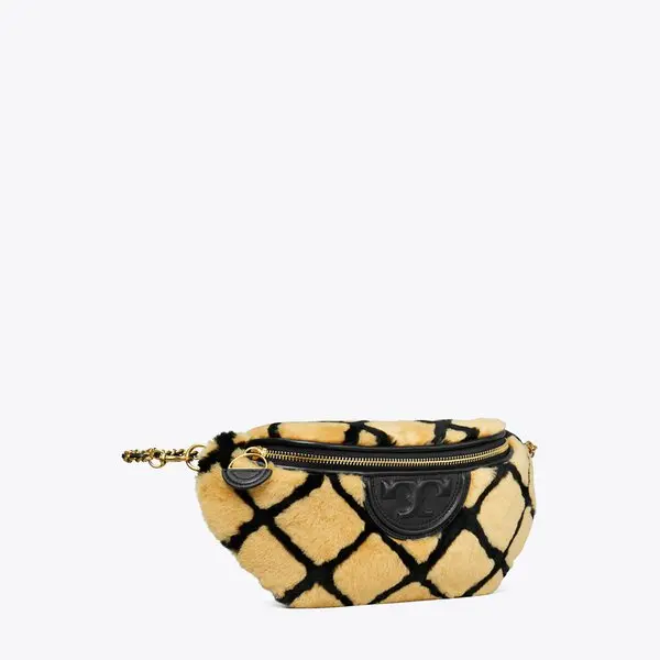 Tory Burch Fleming Shearling Convertible Belt Bag