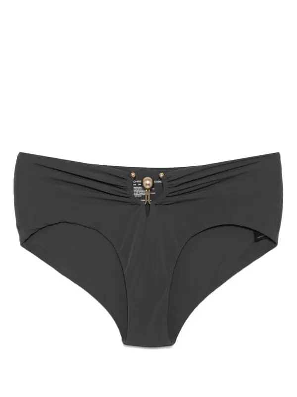 Christopher Esber Orbit Ruched High Brief - Grey