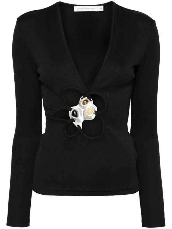 Christopher Esber Trio-stone Long-sleeved Top