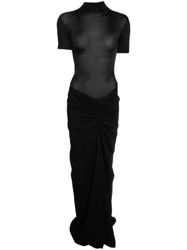 Christopher Esber Ruched Gown - Black