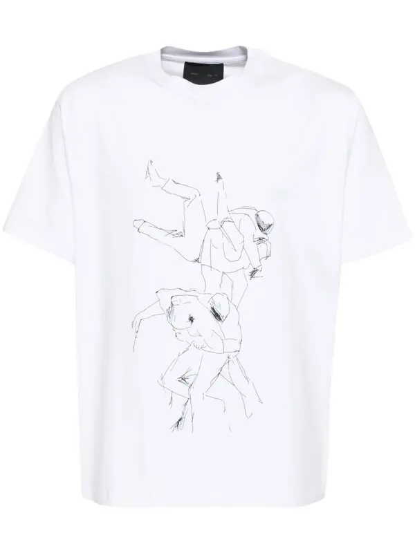 HELIOT EMIL Shelter-print T-shirt