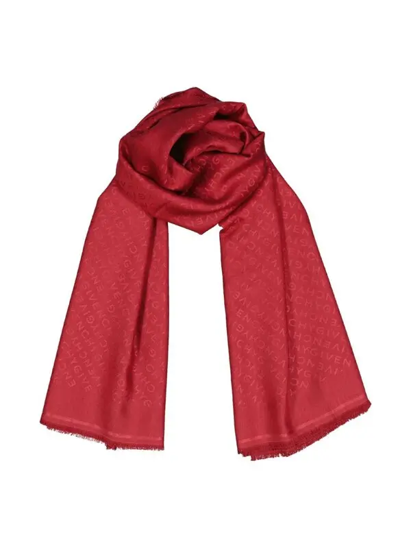 Givenchy Silk Scarf - Red
