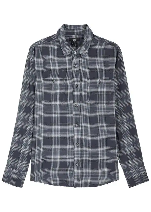 everett gingham dress shirt Chef Works Women's Modern Gingham Long Sleeve Dress Shirt