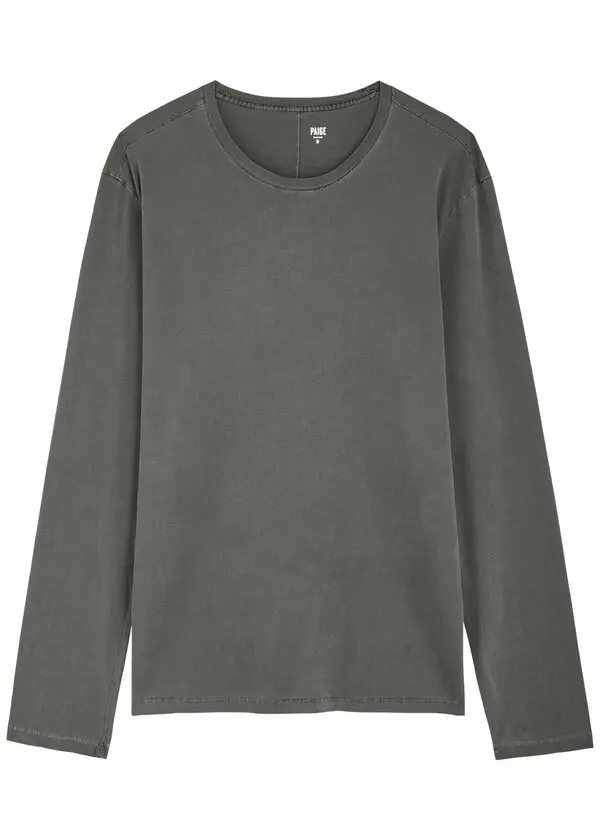 Paige Long-sleeve Cotton Top