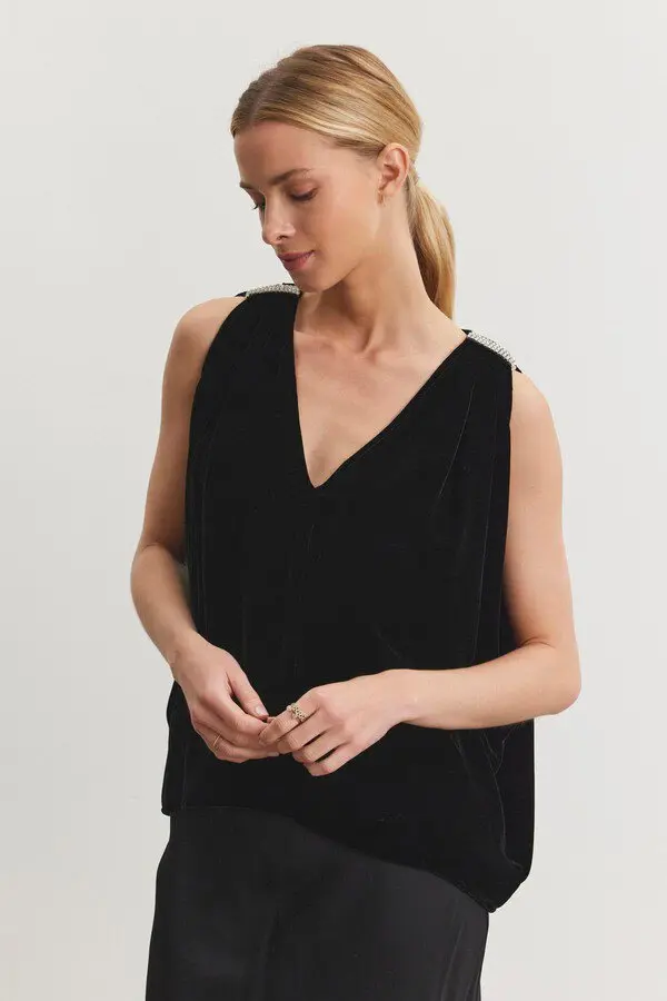 Velvet By Graham & Spencer Adelle Silk Top