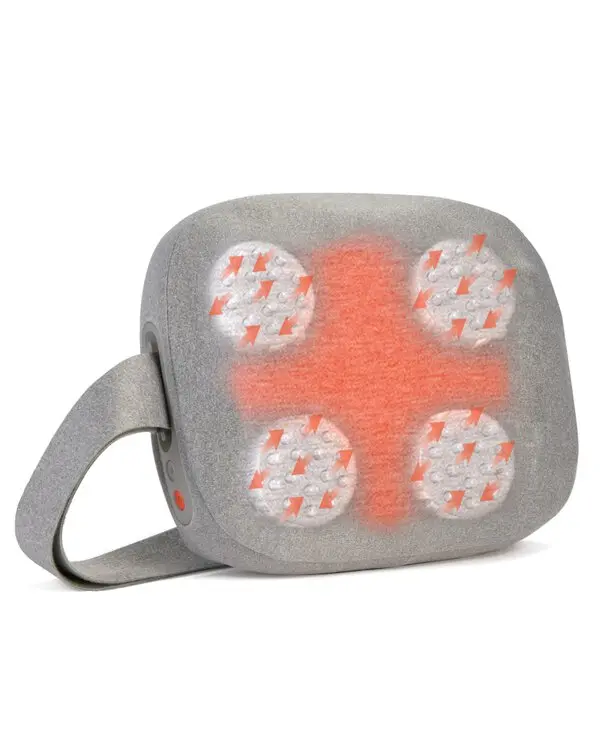 SHARPER IMAGE Real Touch Lumbar Acupressure Back Massager - Grey