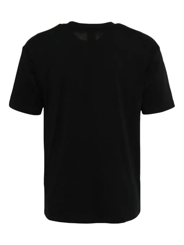 GROUND ZERO Logo Print Cotton T-shirt - Black