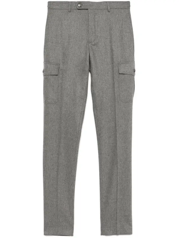 Incotex Mélange-effect Cargo Trousers