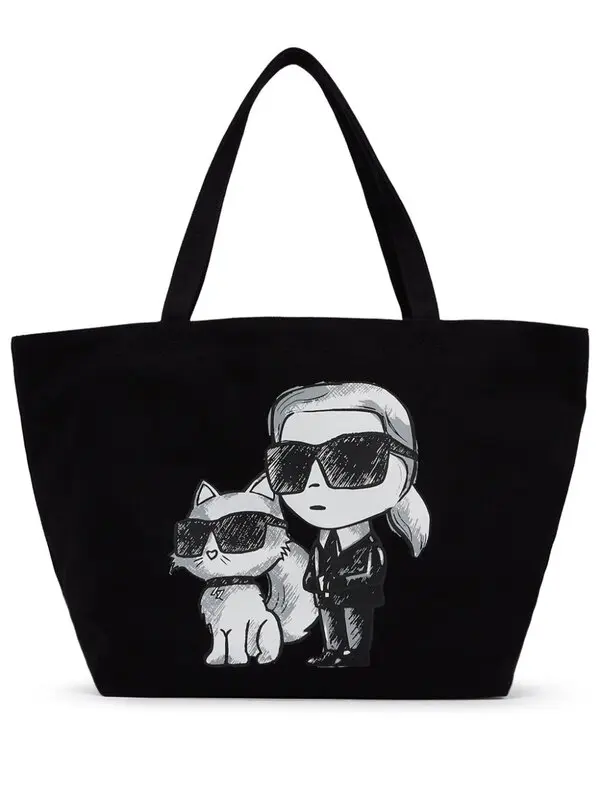Karl Lagerfeld Ikon Karl Choupette Tote Bag