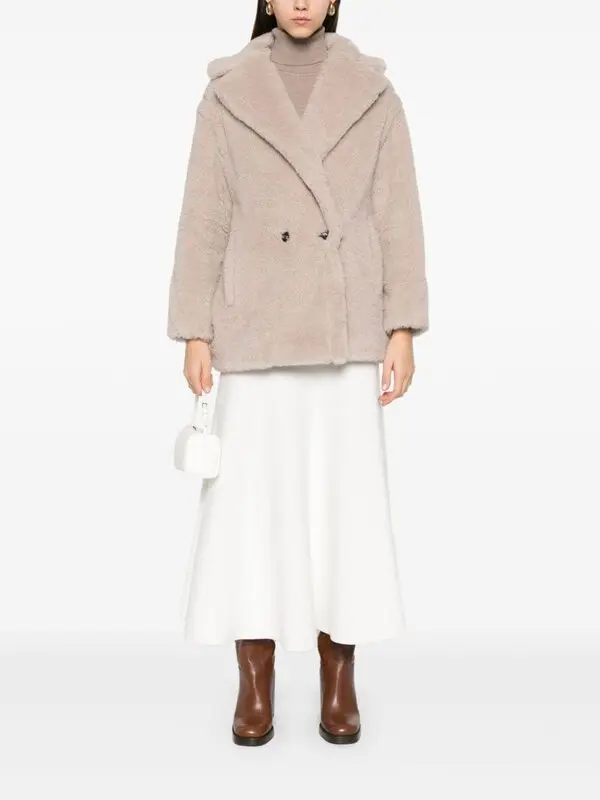 Max Mara Faux-fur Double-breasted Jacket
