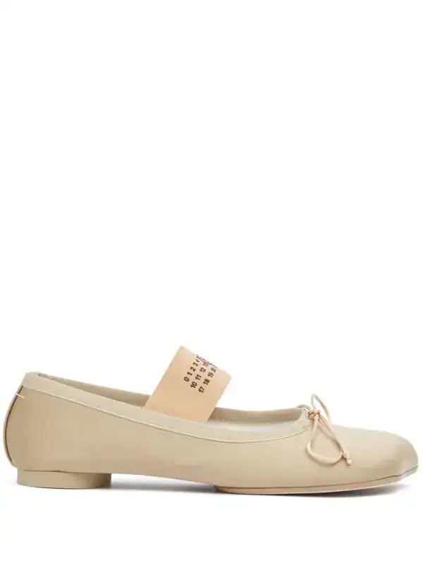 Maison Margiela Anatomic Ballerinas In Neutrals - 18% Off