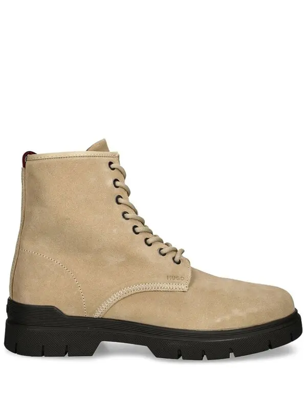 Hugo Boss Logo-embossed Boots