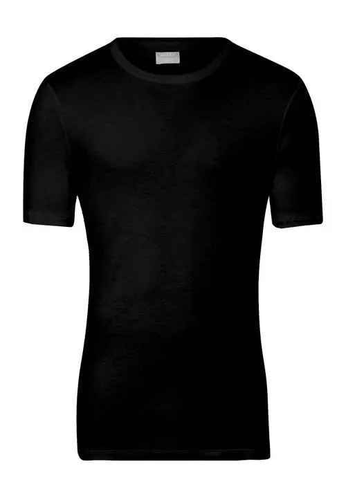 Hanro Sea Island Cotton Crew Neck T-shirt - Black