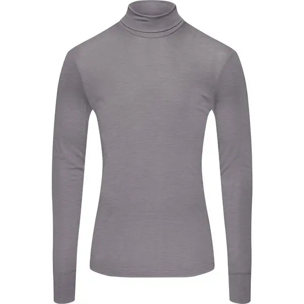 Hanro Woolen Silk Long Sleeve Turtleneck - Nordic Grey