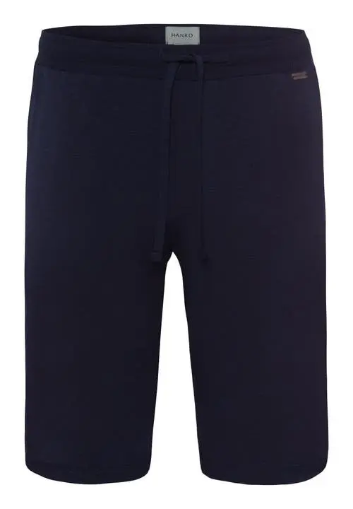 Hanro Soft Drawstring Shorts - Deep Navy